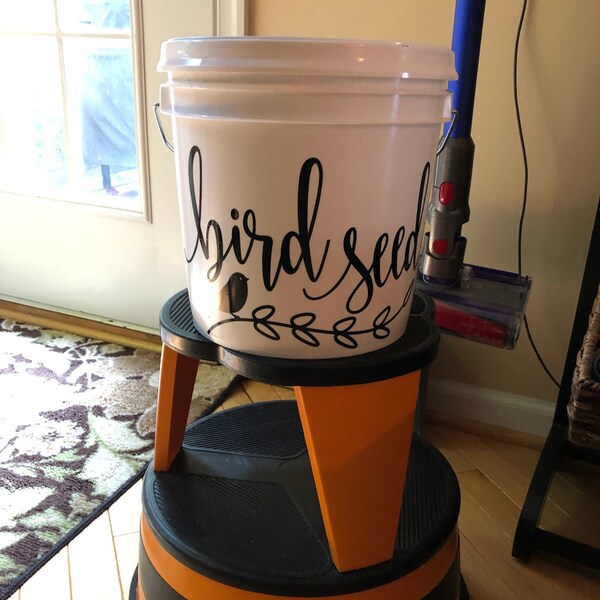 Bird Seed Decal, Bird Seed Container Label, Vinyl Decal, Wild Bird Seed ...