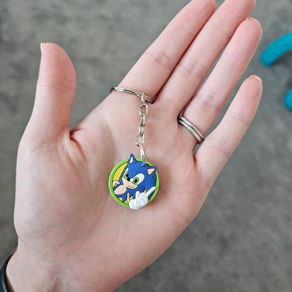 Sonic the Hedgehog Keyrings/keychains | Cartoon Cute Emo Kids Goth Fun ...