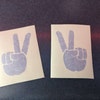 Wave Mirror Decal, Peace Sign, Side Mirror Decal, Wave Dammit, Hand ...