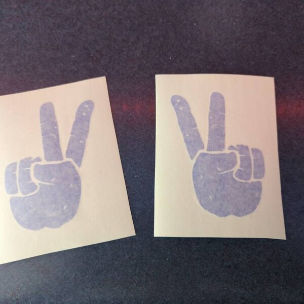 Wave Mirror Decal, Peace Sign, Side Mirror Decal, Wave Dammit, Hand ...