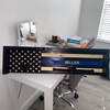 Engraved Personalized Police Gear Rack Thin Blue Line Galvanized Steel ...