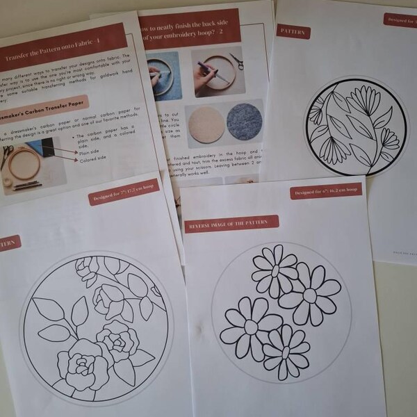 Tarot Cards Embroidery PDF Patterns Bundle: the Sun, Moon, Star and ...
