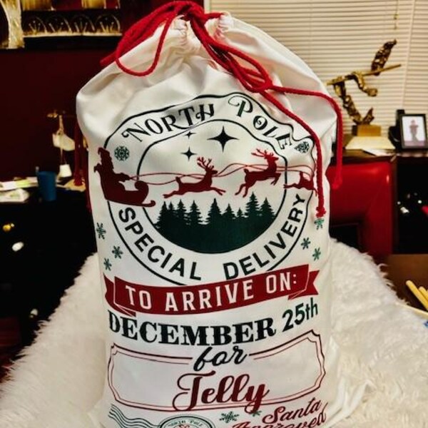 Santa Sack Svg Bundle, Christmas Santa Sack Svg, Santa Sack Png, Gift ...