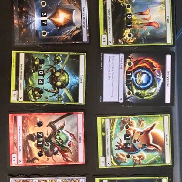 5/5 Dragon Token With Number Display – Magic the Gathering - Etsy