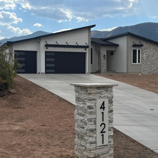 6 Inch Modern House Numbers and Letters - Etsy