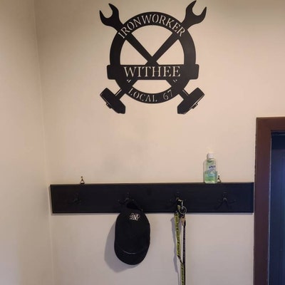 Ironworker Metal Sign-union Signs-custom Tradesman Signs Gifts for Him ...