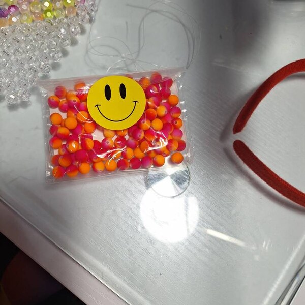 Custom Beaded Rings, Smiley Face Ring, Initial Bead Rings, Happy Face ...