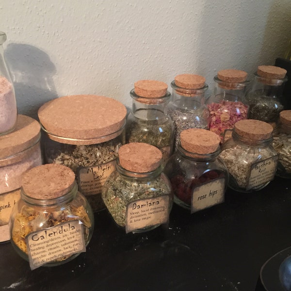 HERBAL Apothecary & Spell Jar Labels for Witches. Wiccans, Pagans ...
