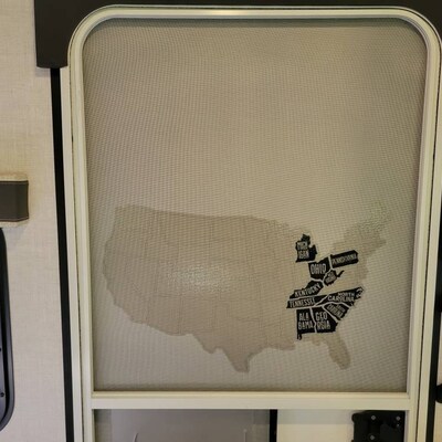 Michigan Decal Sticker Travel Map for Rv's and Campers - Etsy