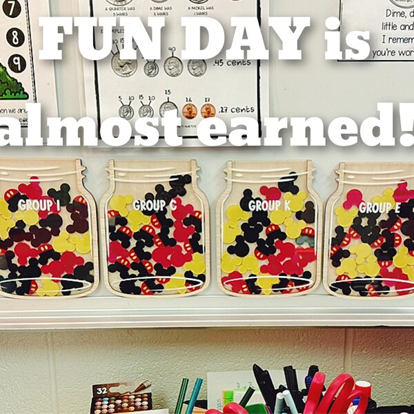 Daisy Flower Reward Jar, Personalized Magnetic Reward Jar, Classroom ...