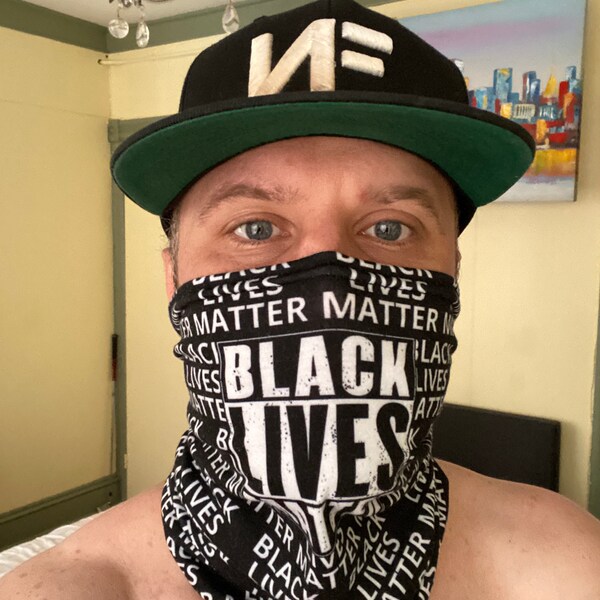 Black Lives Matter Washable Face Mask Neck Gaiter | Background Pattern ...