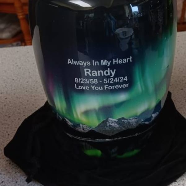 Engraved Ocean Wave Surfer Funeral Urn for Human Ashes Adult Upto 200 ...