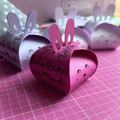 Easter Bunny Box Template SVG, Gift Box SVG, Party Favor, Box Template ...