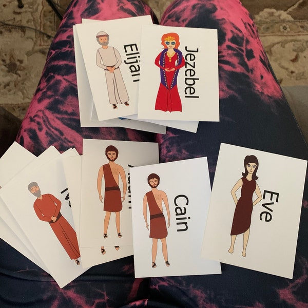 Do I Know You? Bible Character Matching Card Game - Etsy