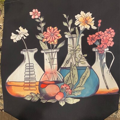 Chemistry Floral Beakers Mouse Pad, Laboratory Science Medical Lab ...