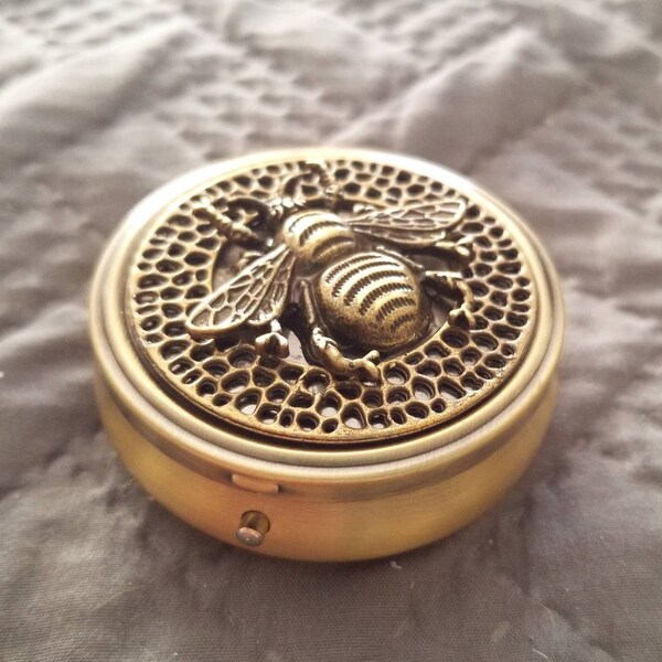 Bumblebee Pill Box, Birth Control Case, Pill Case, Pill Organizer ...