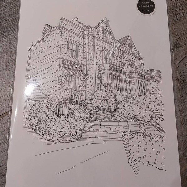 Leeds Castle kent, UK Architectural Drawing Print a4/unframed - Etsy