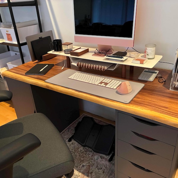 Desk Table Top - Solid Wood Desk Top | Walnut Table Top | Wood Desk Top ...