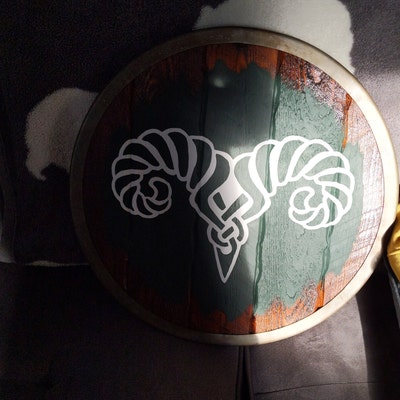 Steel, Wood and Leather Skyrim Markarth Hold Shield Replica Norse ...
