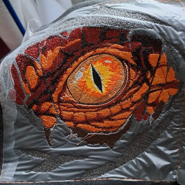 Dragon Eye Machine Embroidery Design, Scary Dragon Eye Embroidery ...