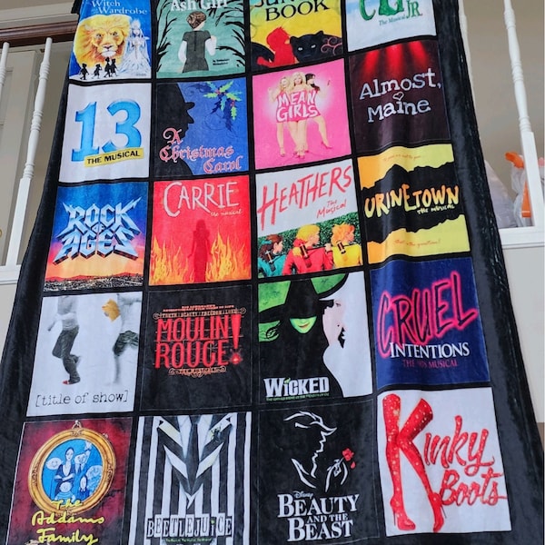 Musical Theatre Tribute Art CUSTOM BROADWAY POSTER 16 Shows Broadway ...