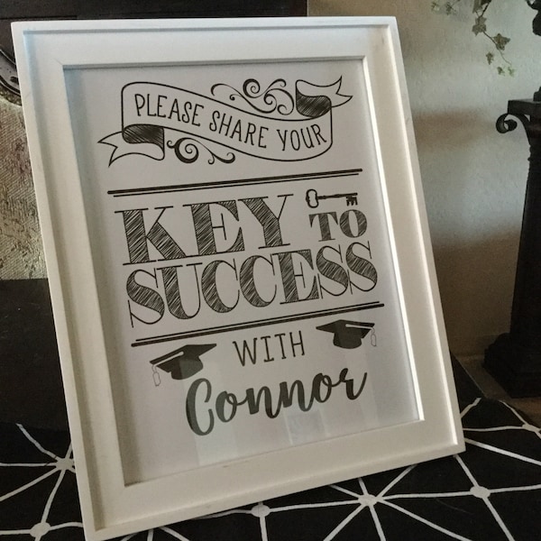 Graduation Advice Sign, Please Share Your Key to Success for the ...