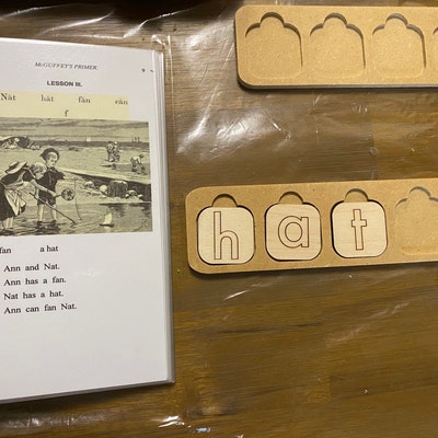 Wood Montessori Alphabet Set, Handmade Wood Letters, Wood Movable ...