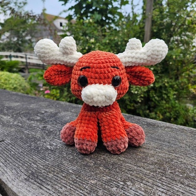 Amigurumi Moose Pattern, Plush Pattern, Moose Toy, Moose Pattern ...