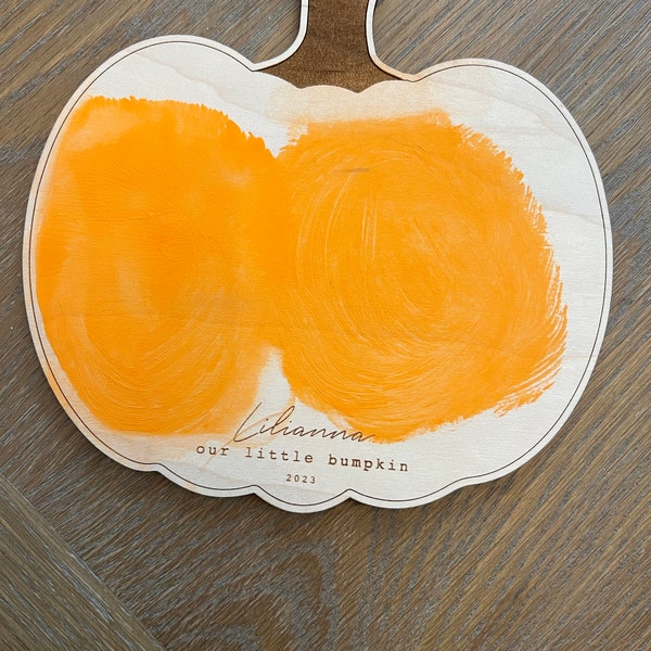 Our Little Bumpkin Sign | DIY Baby Bum Pumpkin Art | Fall Baby Art ...