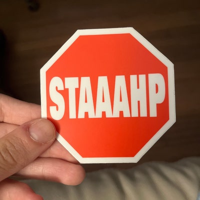 Staaahp Magnet/jersey Shore/rahn Stahp/ Stahp Rahn/ Funny Pin/sammi ...