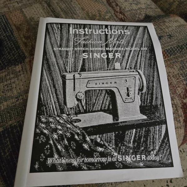 Singer Athena 2000 _instruction Manual (PDF Format) _digital Download ...