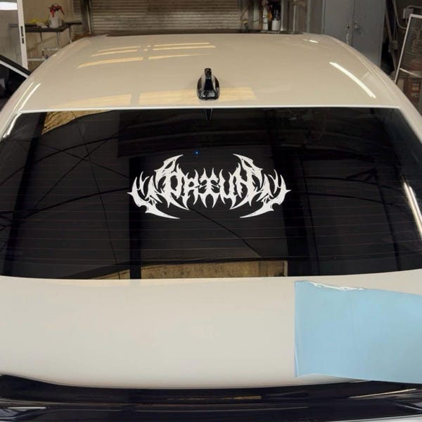 Custom Gotchic V2 Windshield Car Decal - Insert Your Own Text - Etsy