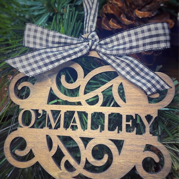 Ribbon Split Monogram Digital File SVG Glowforge Cricut Laser Cut File ...