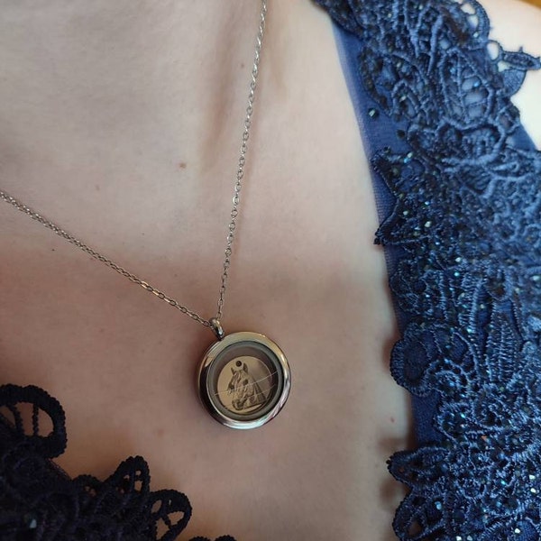 Custom Pet Fur Necklace • Pet Fur Locket Necklace • Dog Hair Memorial ...