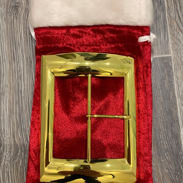 New for 2020 Big Traditional Gold Plated Santa Claus Buckle - Etsy