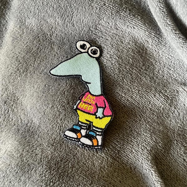 Smiling Friends Charlie and Pim Mini Iron-on Embroidery Patches - Etsy