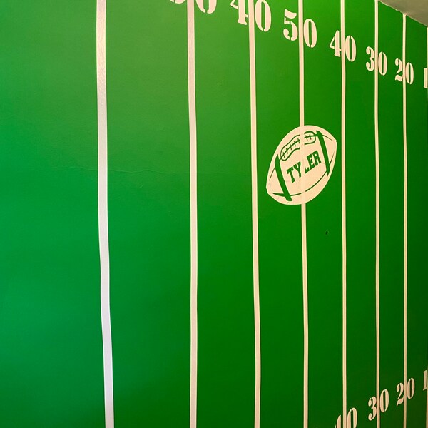 NFL Football Field Wall Complete Kit #2 DIY Customized Football Decals ...