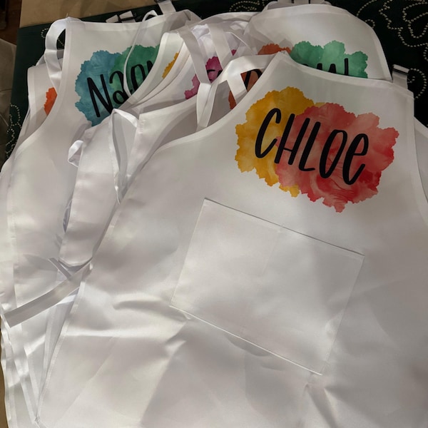 Customize Paint Splat Apron, Painting Party, Painting Decorations and ...