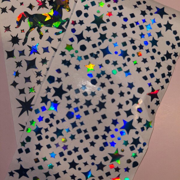 Tiny Sparkle Stickers Vinyl GLOW Star Waterproof Tiny Stars Small ...