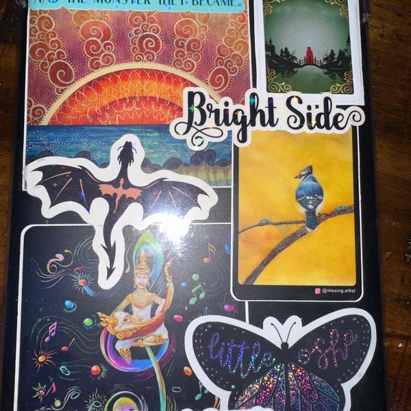 Nightmare Dark Forest Gothic Sticker Set | Holographic Literary ...