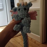 Diddy Dex the Palm Sized Snuggler Dragon Crochet Pattern Amigurumi ...