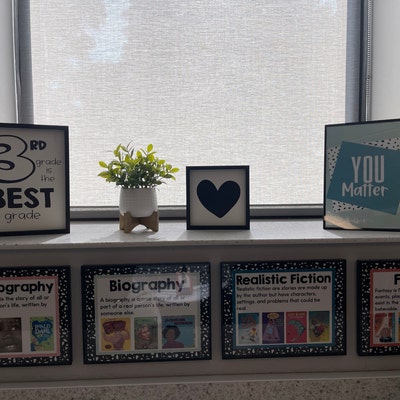 Grade Level Signs Back to School Classroom Signs Teacher Sign Class ...