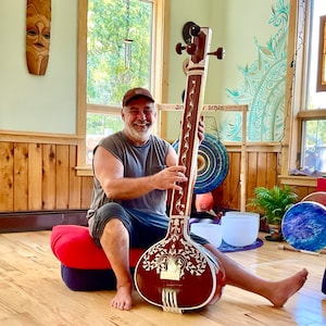 Sitar Indian Handcarved Left Hand Ravi Shankar Sitar 7 Main String 13 ...