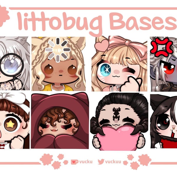 Pink Kirby Emotes (10 Pack) for Twitch, Youtube, Discord | Cute ...