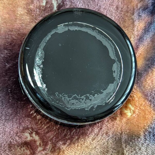 Ouija Scrying Mirror. GLASS Ritually Foxed Convex Black Mirror. Altar ...