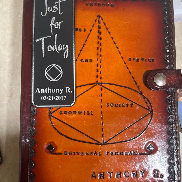 Personalized NA Bookmark - Narcotics Anonymous Basic Text Book-marks ...