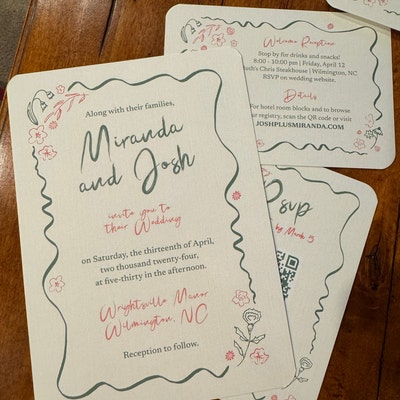 SAVE THE DATE Template Dinner Party Food Sketch Illustrated Still Life ...