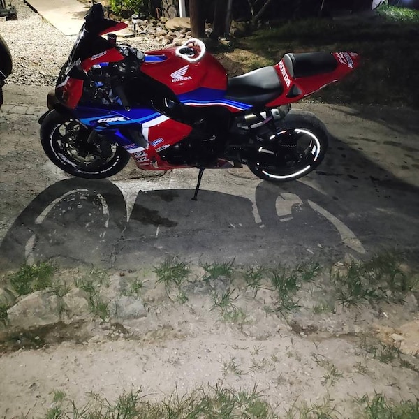 Motorcycle Wheel Stickers Decals Set Rim Stripes Race Motorbike for BMW ...