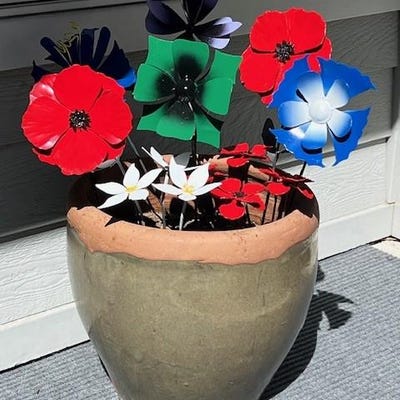 Hog Garden Stake Metal Hog Stake Boar Flowerbed Art Pig Home Decor Pig ...