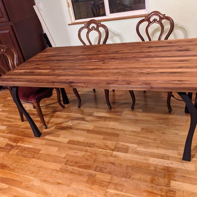 Walnut Butcher Block Table Top Finished // Conference Table, Counter ...